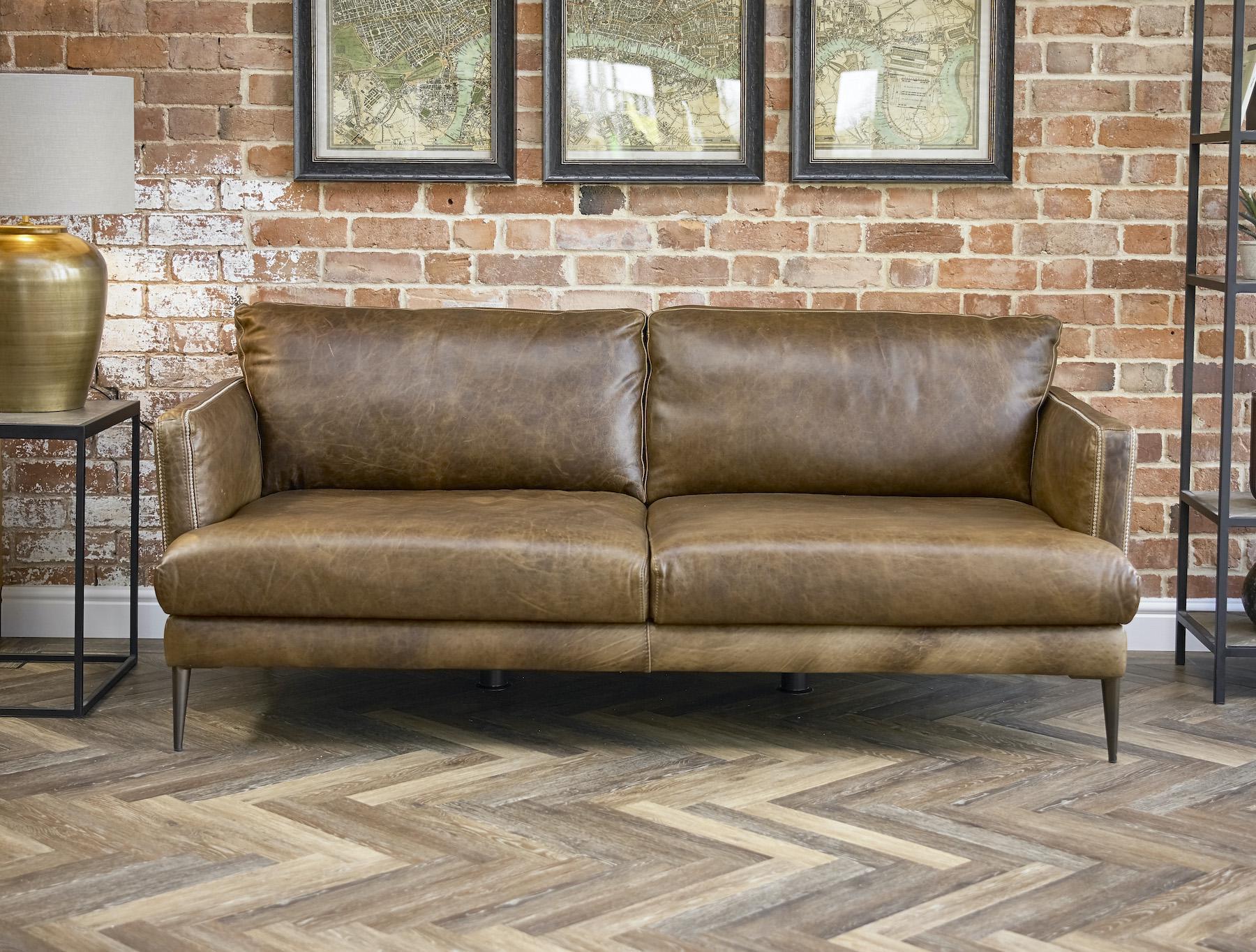 Country leather sofa store